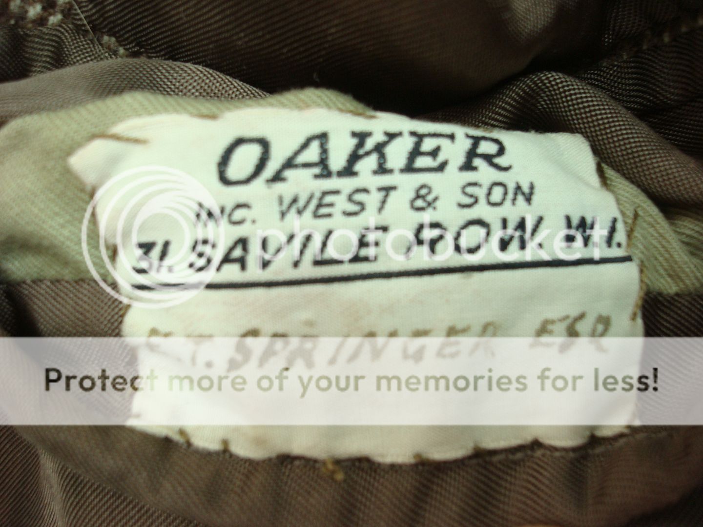 1950s Savile Row Mystery: Oaker Inc. West & Son - Any Info?! | Men's ...